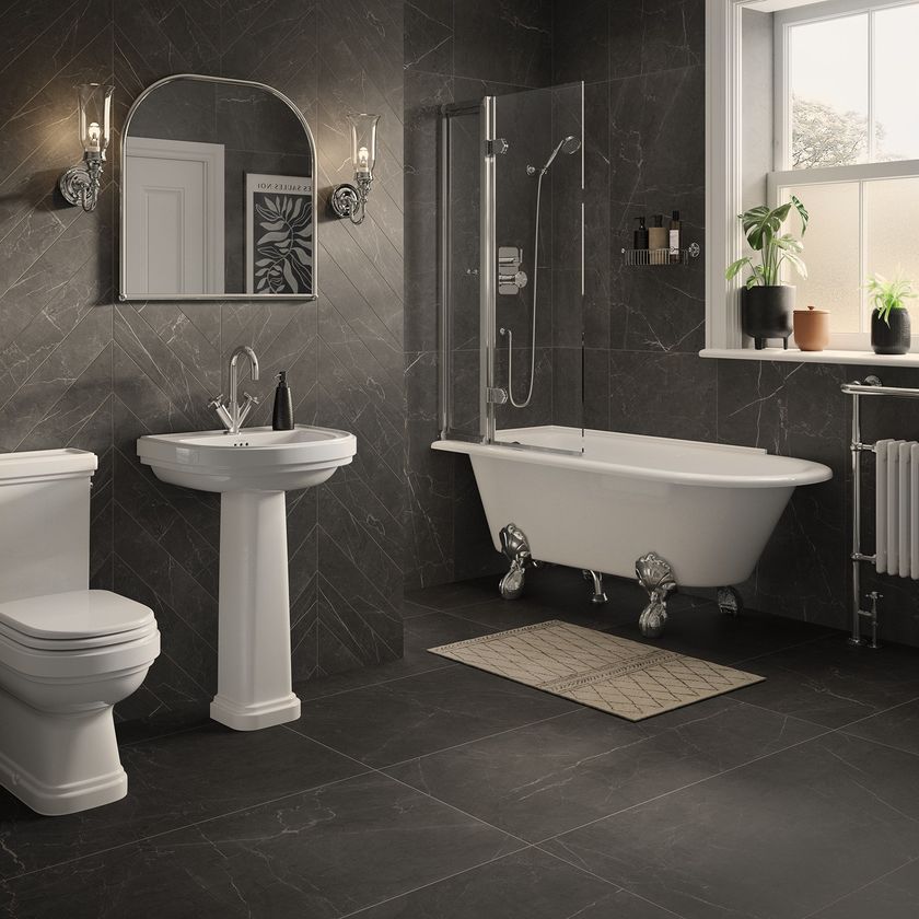 RIVIERA | Single washbasin By Burlington Bathrooms
