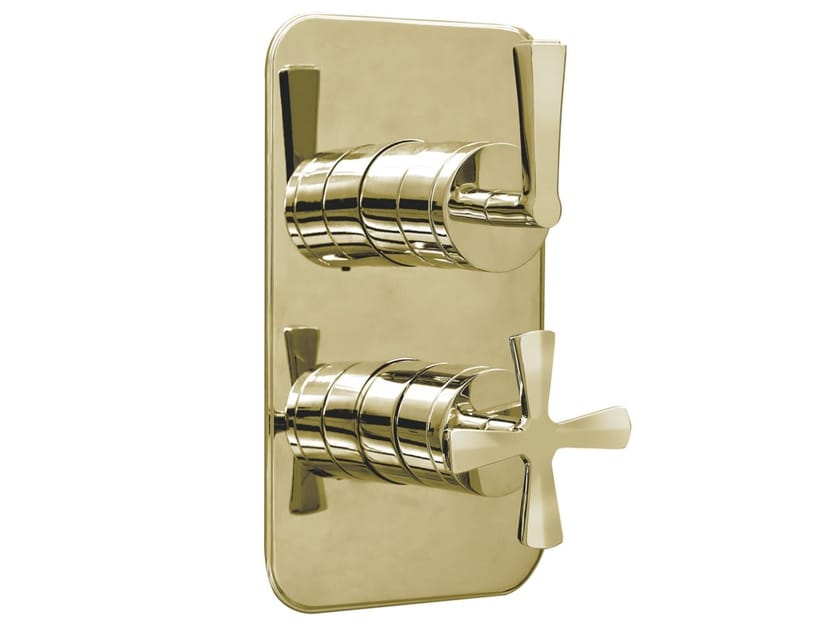 RIVIERA 2 hole shower set with plate By Burlington Bathrooms