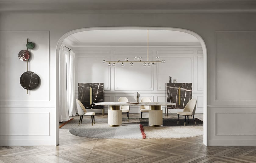 ROCK OVAL | 桌子 桌子 By Capital Collection