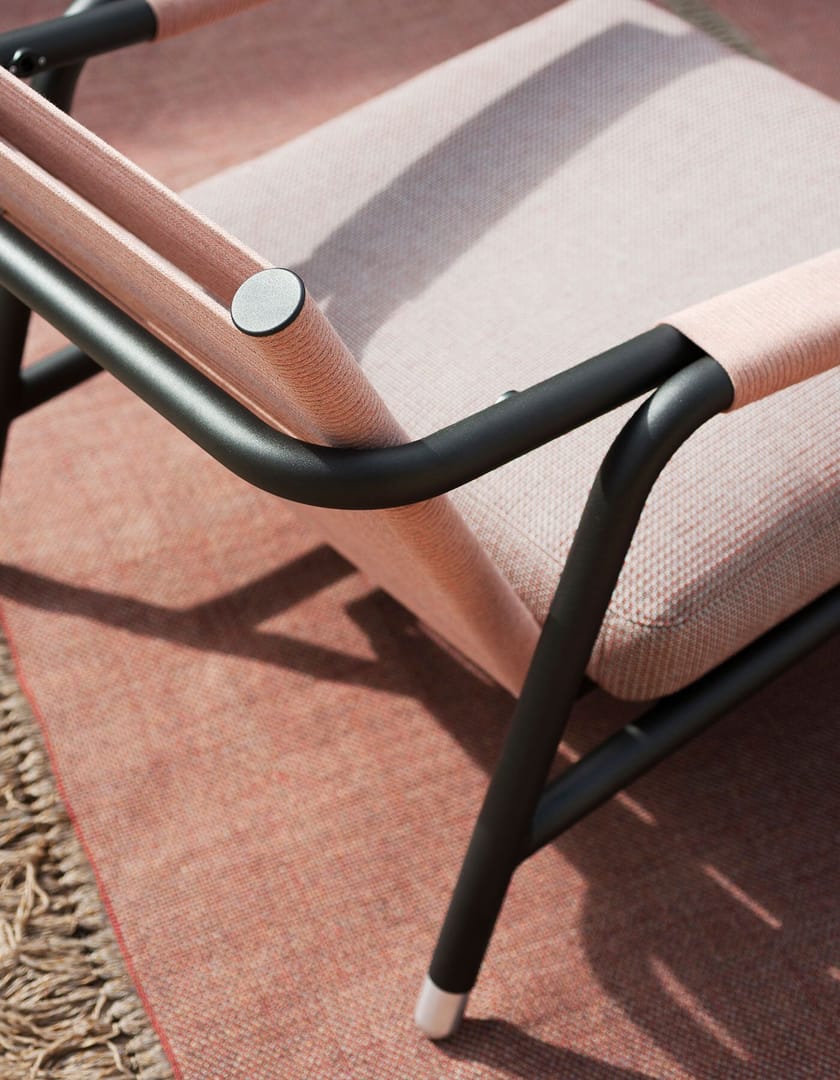 ASTRA Fabric garden armchair with armrests By RODA | design Rodolfo Dordoni