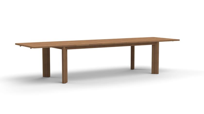 BRICK Table de jardin extensible en teck By RODA | design Gordon ...