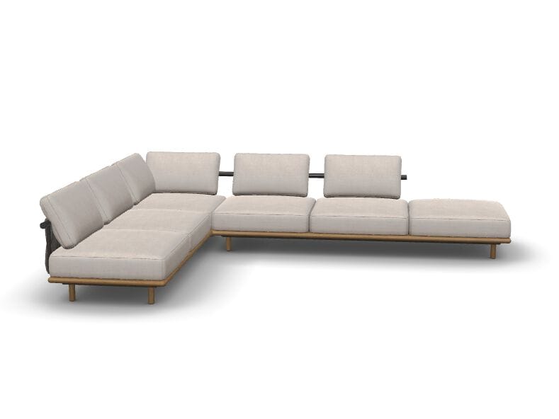 EDEN 5 seater corner fabric garden sofa By RODA