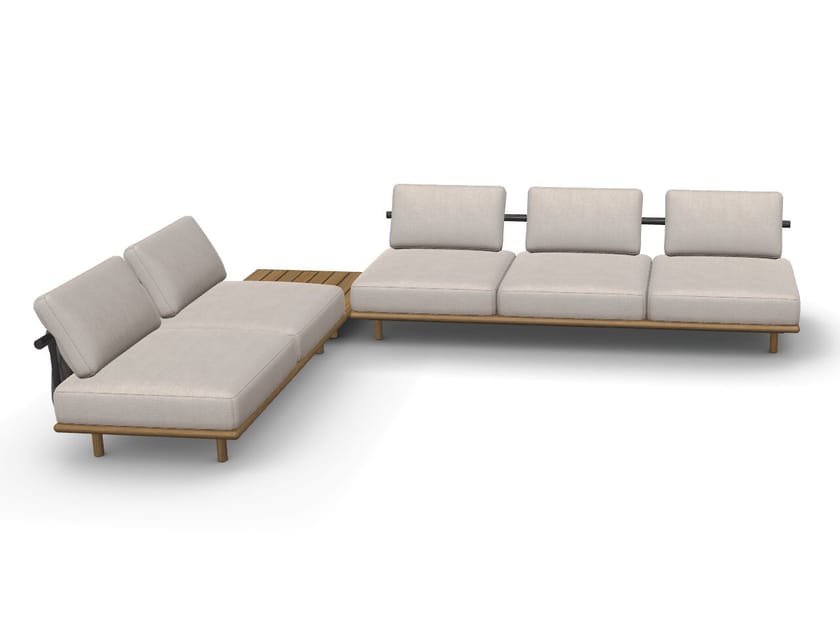 EDEN 5 seater corner fabric garden sofa By RODA