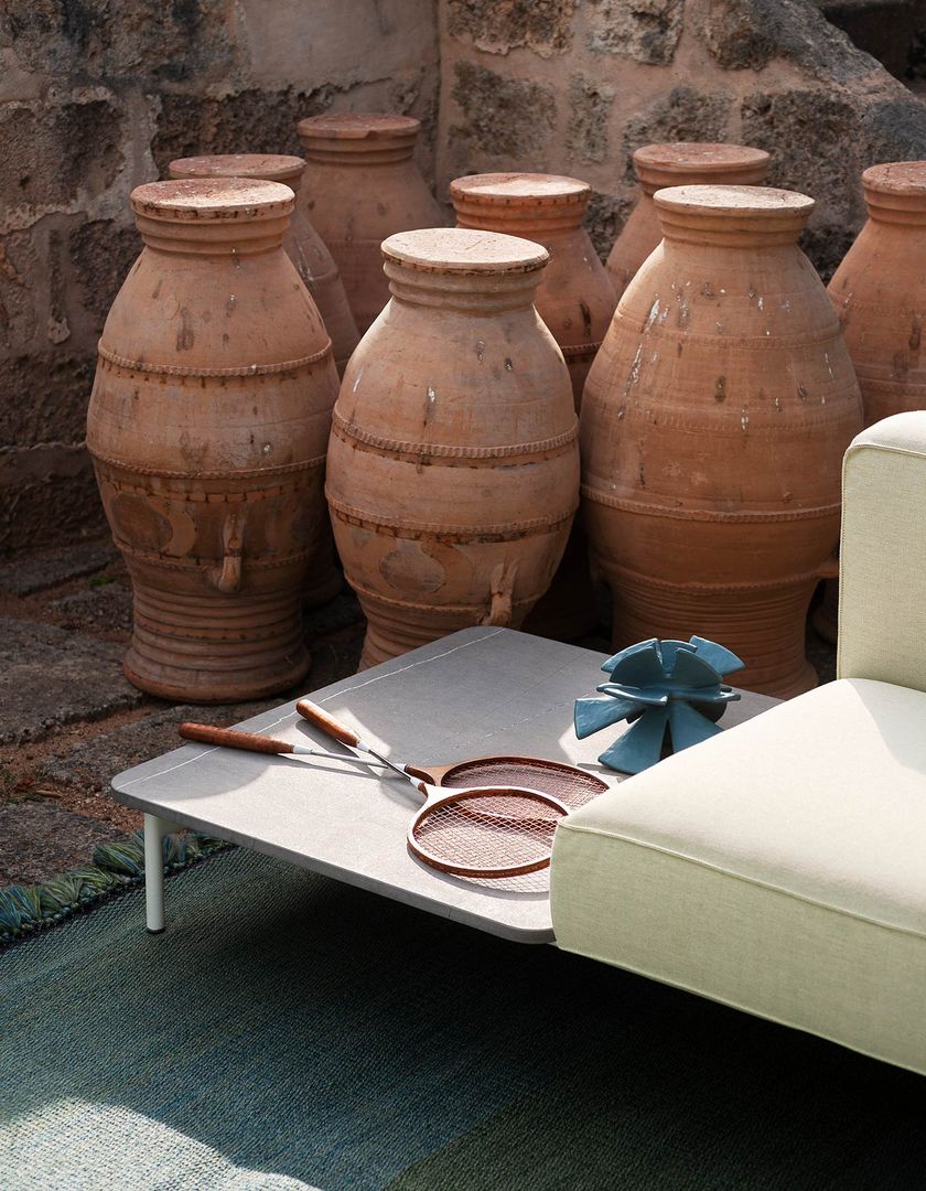 ESTENDO Sectional modular fabric garden sofa By RODA | design Luca Pevere
