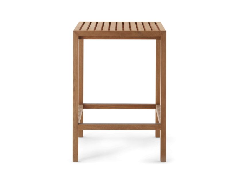 PLAZA Square teak high table By RODA | design Rodolfo Dordoni