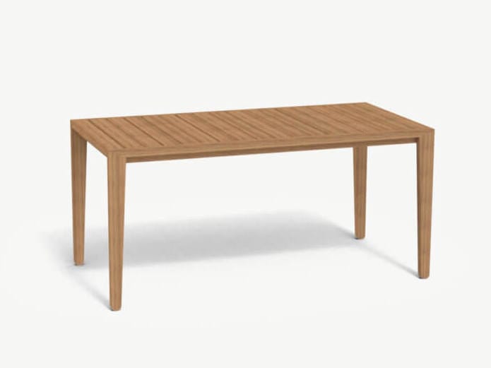 ZANIA Rectangular iroko garden table By RODA