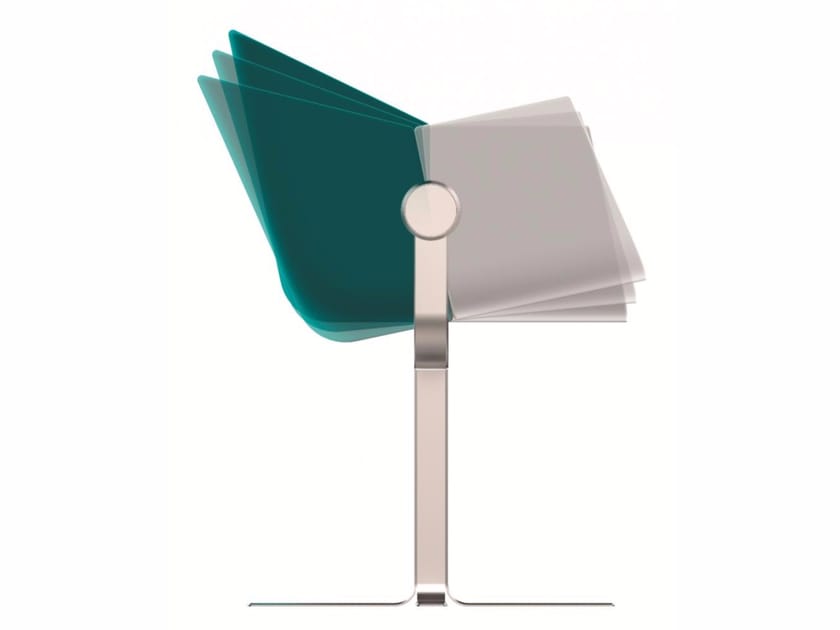 ROK & ROLL Easy chair with armrests with 4-spoke base By Cizeta ...