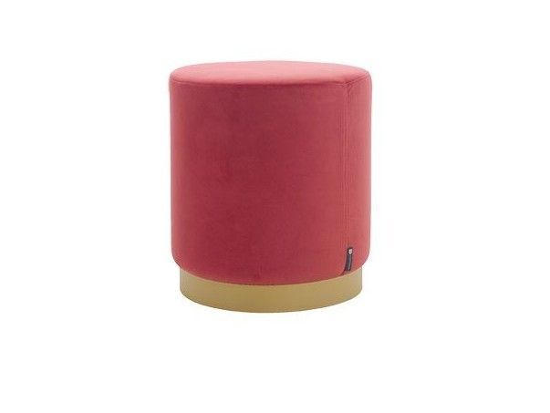 Round fabric pouf ROLL By I.T.F. Design design Alberto Turolo