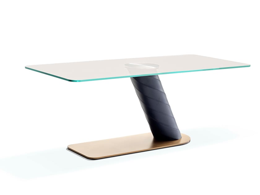 ROLLING Rectangular crystal writing desk By Fasem | design Giancarlo Vegni