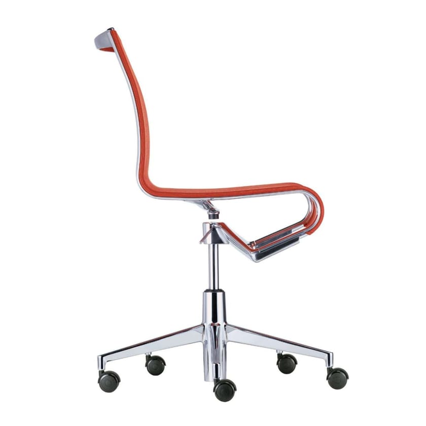 Sedia ufficio operativa ad altezza regolabile girevole con ruote ROLLINGFRAME - 432 By Alias ...