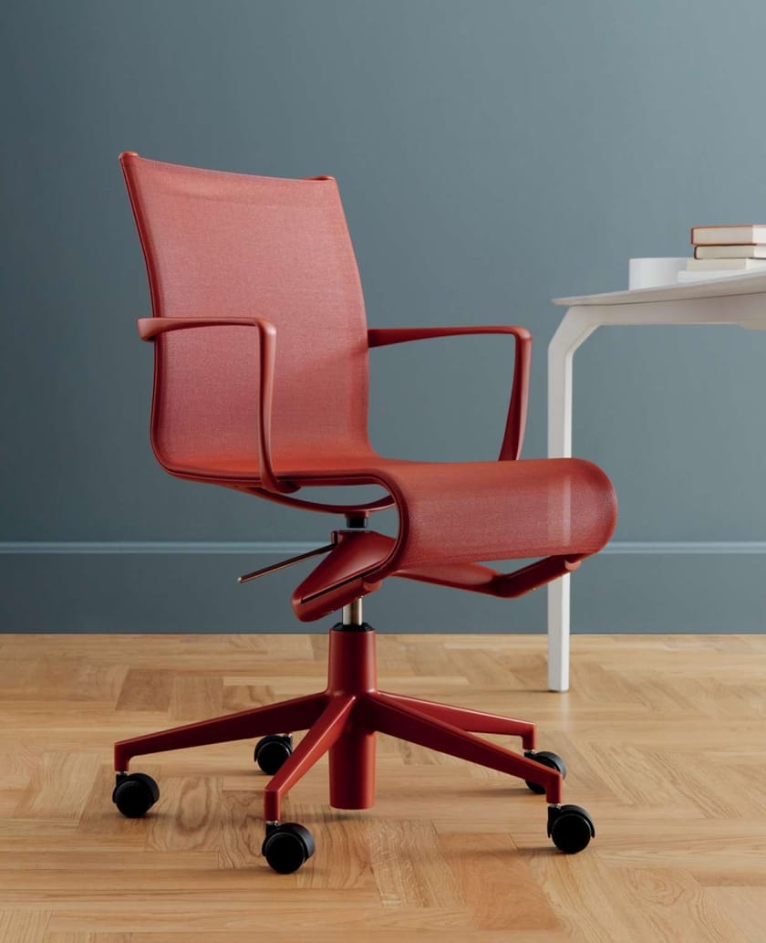 Sedia ufficio ad altezza regolabile girevole con braccioli ROLLINGFRAME COLORS - 434_C By Alias ...