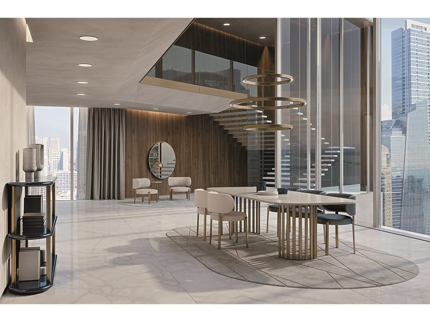 ROMA | Rectangular table By Turri design Monica Armani