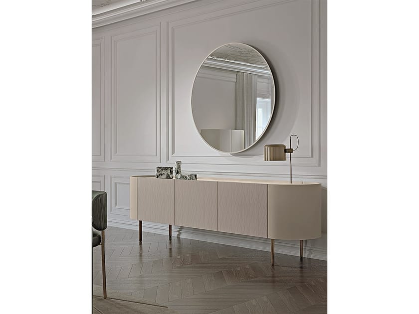 ROMA Wooden sideboard with doors By Turri | design Monica Armani