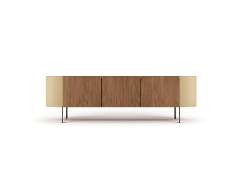ROMA Wooden sideboard with doors By Turri | design Monica Armani