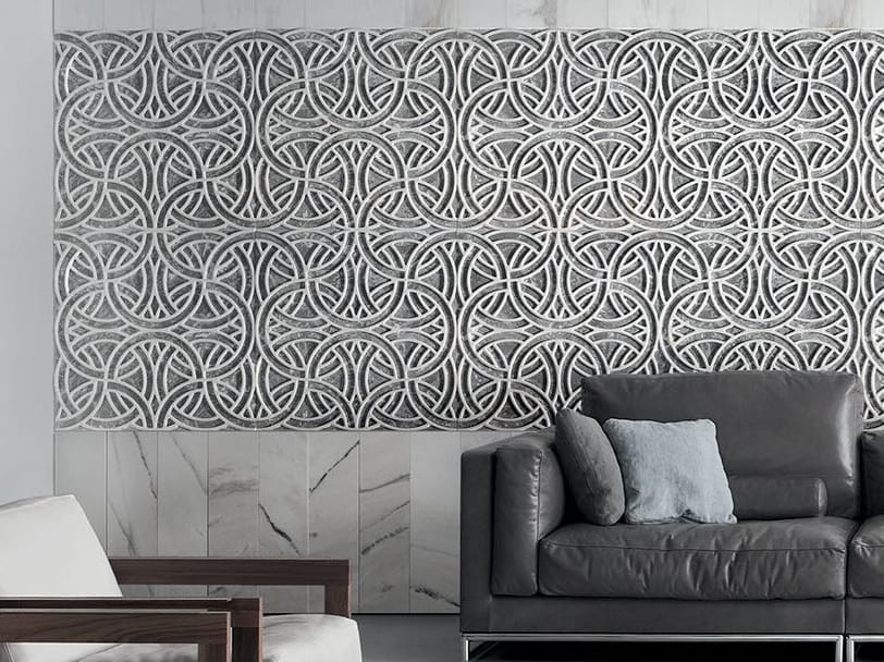 Marble 3D Wall Cladding RONDÒ By Kreoo design Enzo Berti