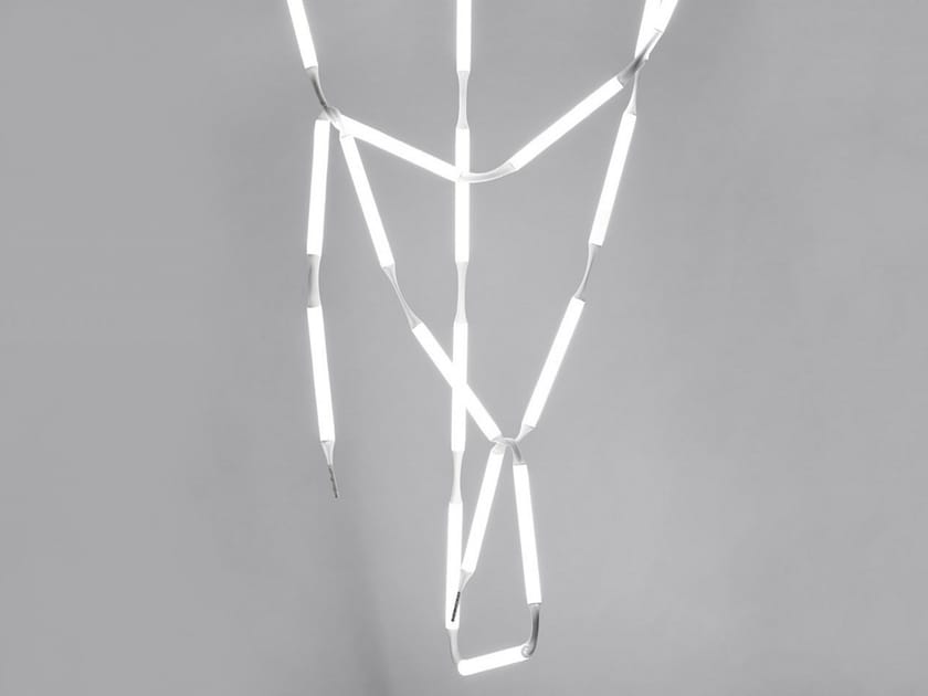 LED pendant lamp ROPE LIGHT CHANDELIER By AKTTEM design Verena Hennig