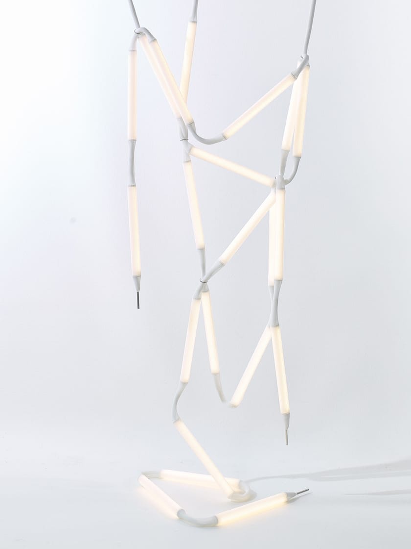LED pendant lamp ROPE LIGHT CHANDELIER By AKTTEM design Verena Hennig