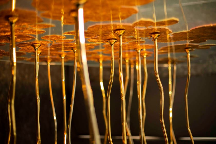 Glass and Stainless Steel table ROSA ROSAE ROSAE™ By Unica by ...