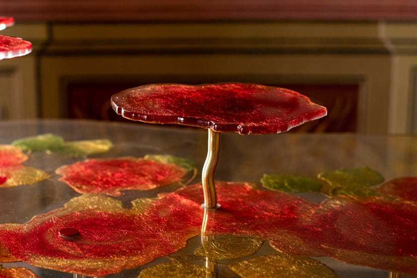 Glass and Stainless Steel table ROSA ROSAE ROSAE™ By Unica by ...