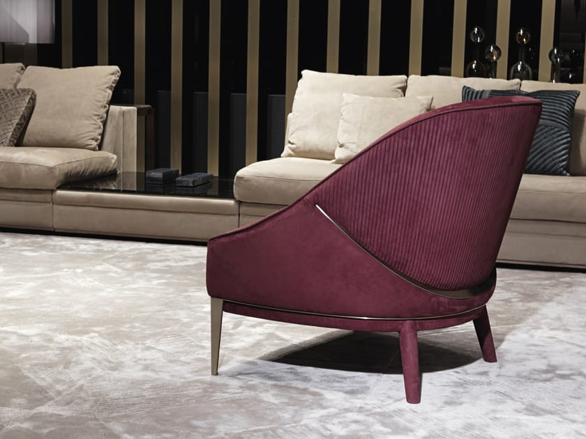 ROSEMARY Fabric armchair By Visionnaire | design Alessandro La Spada