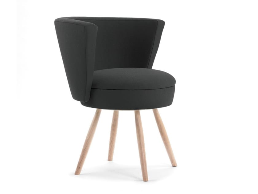 Upholstered fabric chair .ROSSI RH4 By Spiegels