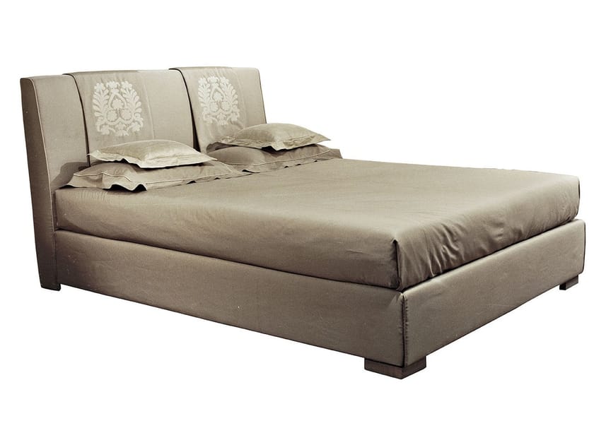 Fabric double bed with upholstered headboard ROSSOCREMISI By SOFTHOUSE