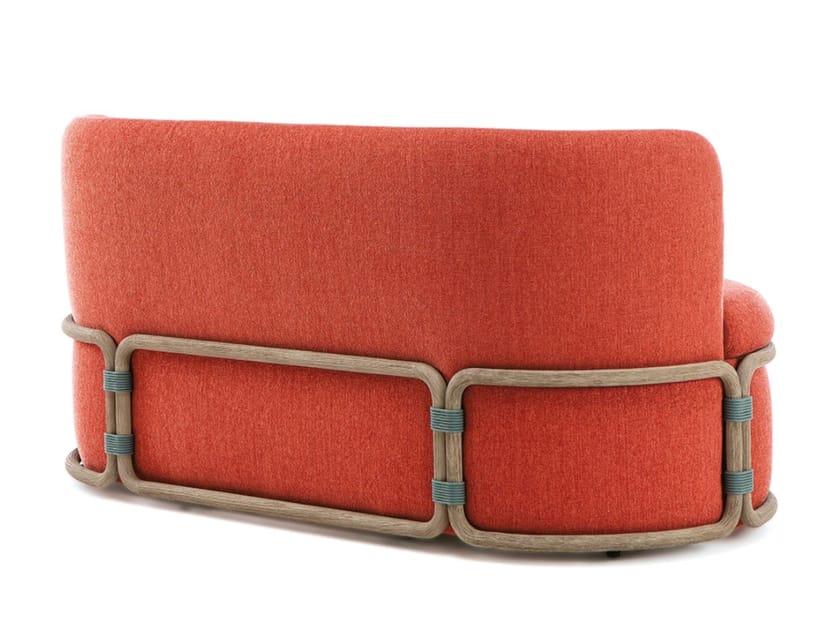 ROTIN 2 seater fabric sofa By Ethimo | design Zanellato/Bortotto