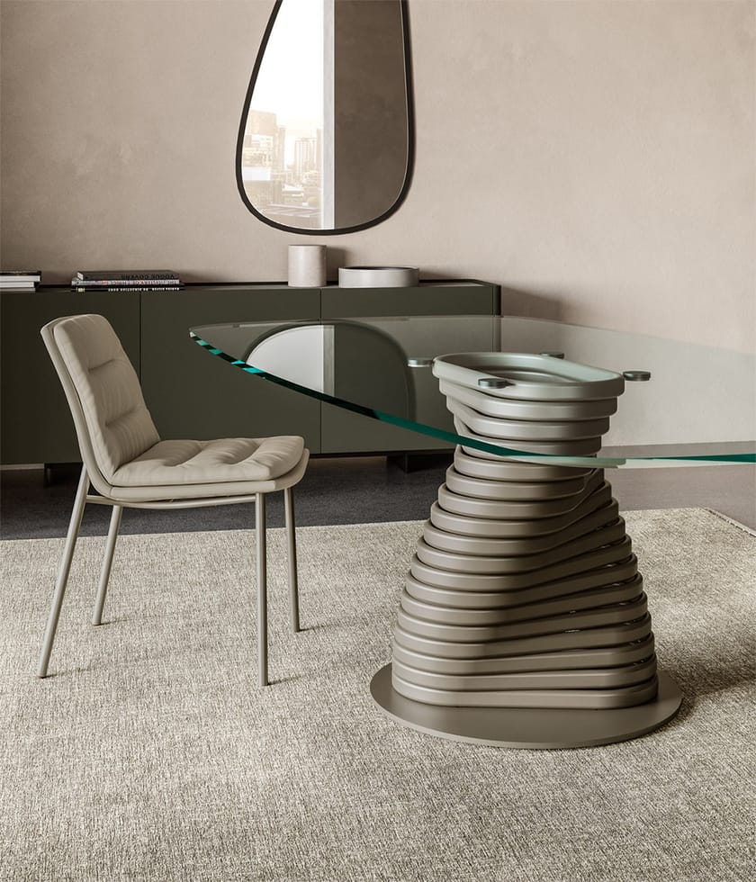 ROTOLO Round crystal table By EFORMA | design Moom