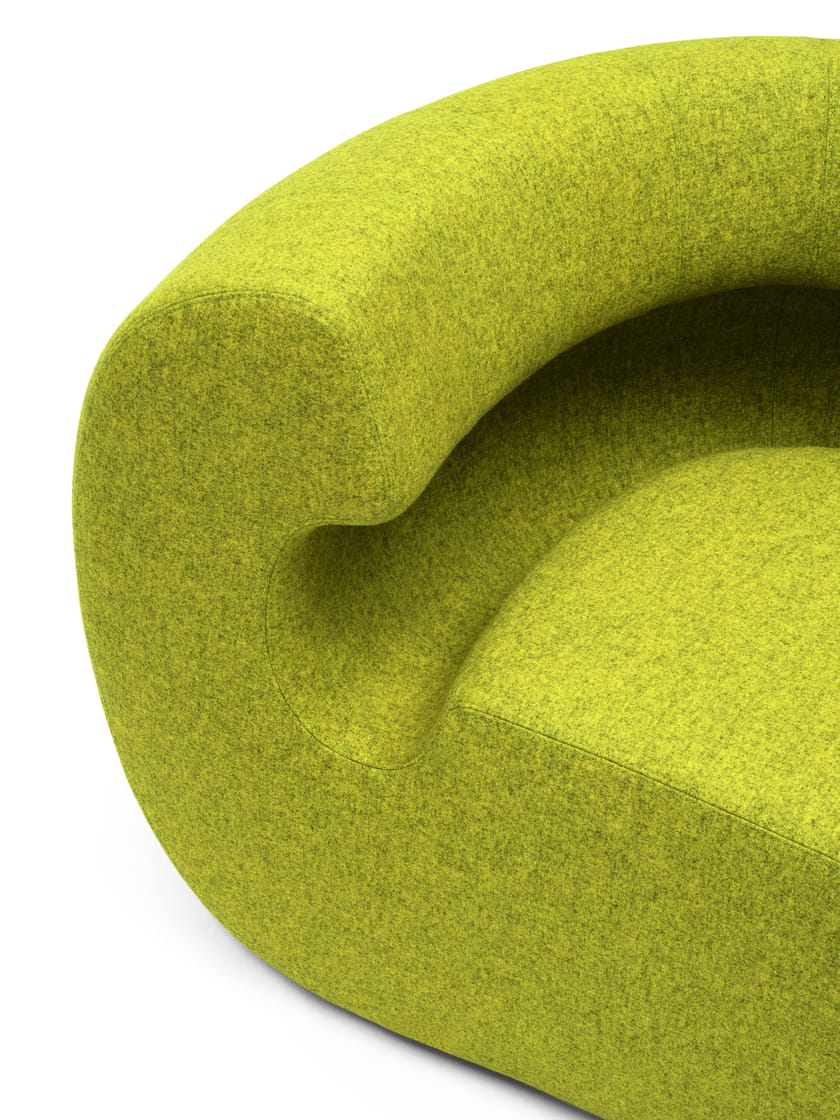 Expanded polyurethane easy chair ROXANNE By Gufram design Michael Young