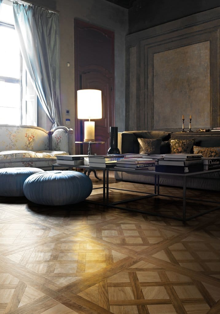 Porcelain stoneware flooring with wood effect ROYAL DECO NUT Royal ...