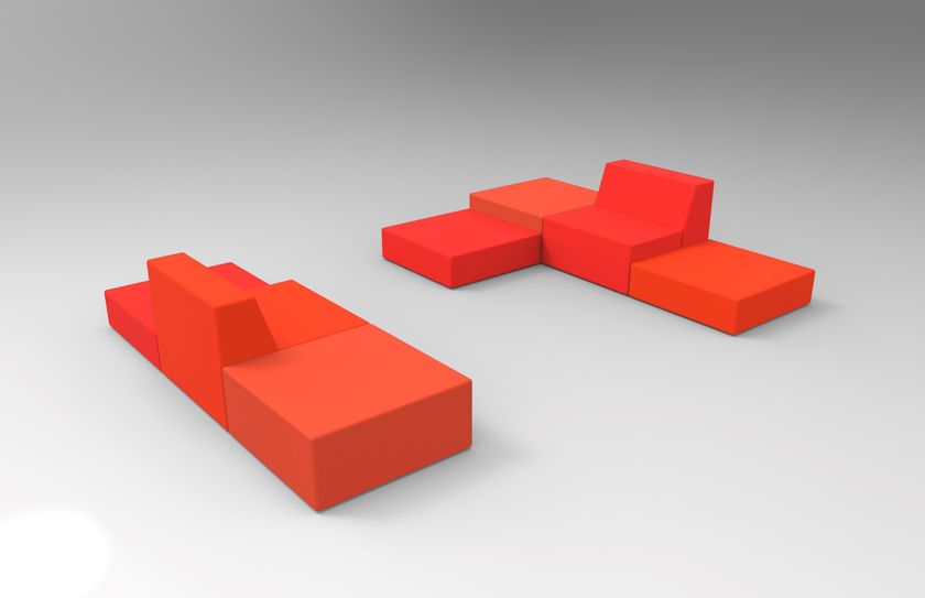 RPBW Square QM Foam pouf By Quinze & Milan | design RPBW - Renzo Piano ...