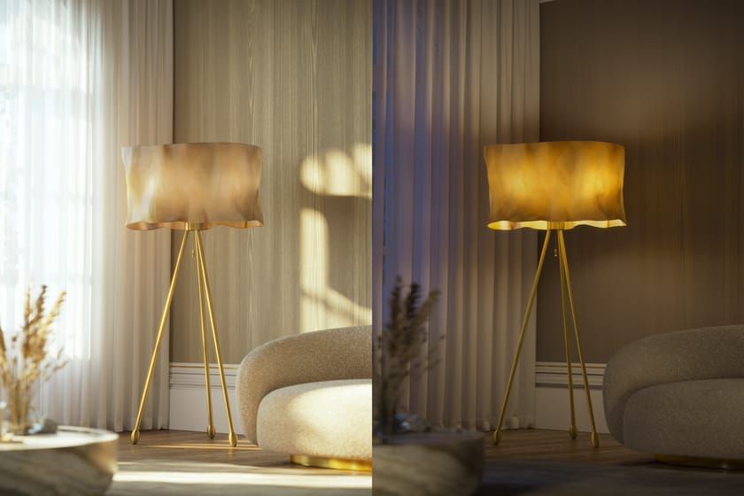 RUBY KC 005 Fiberglass floor lamp By KARPA