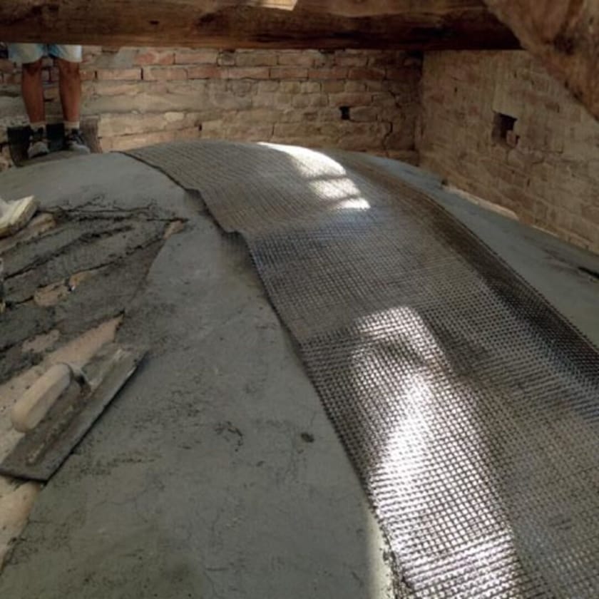 FRCM in fibra di carbonio 84+84 g/m2 e matrice inorganica RUREGOLD C ...