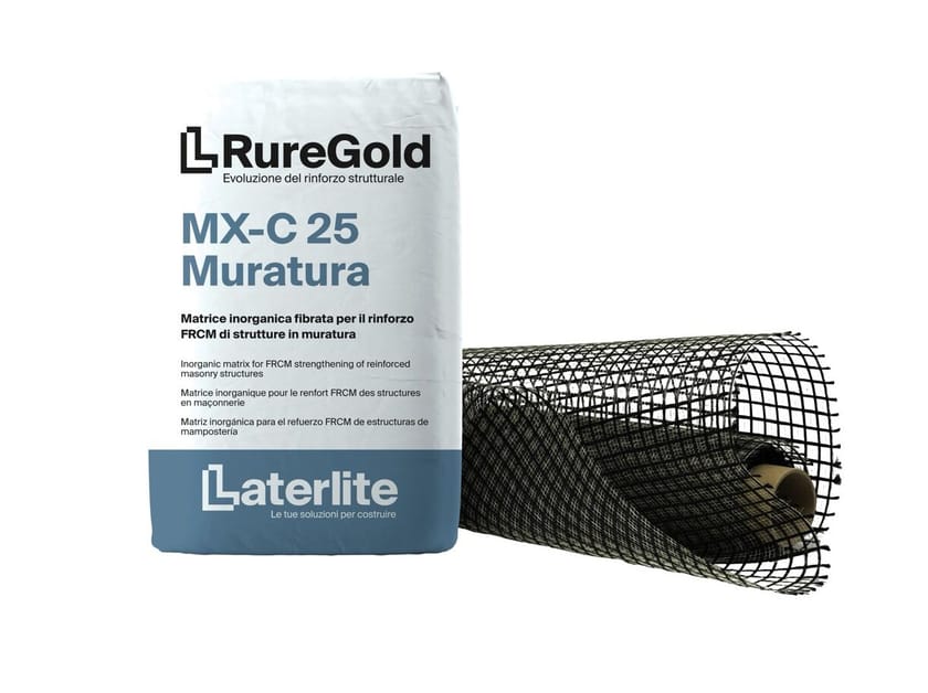 FRCM in fibra di carbonio 84+84 g/m2 e matrice inorganica RUREGOLD C ...