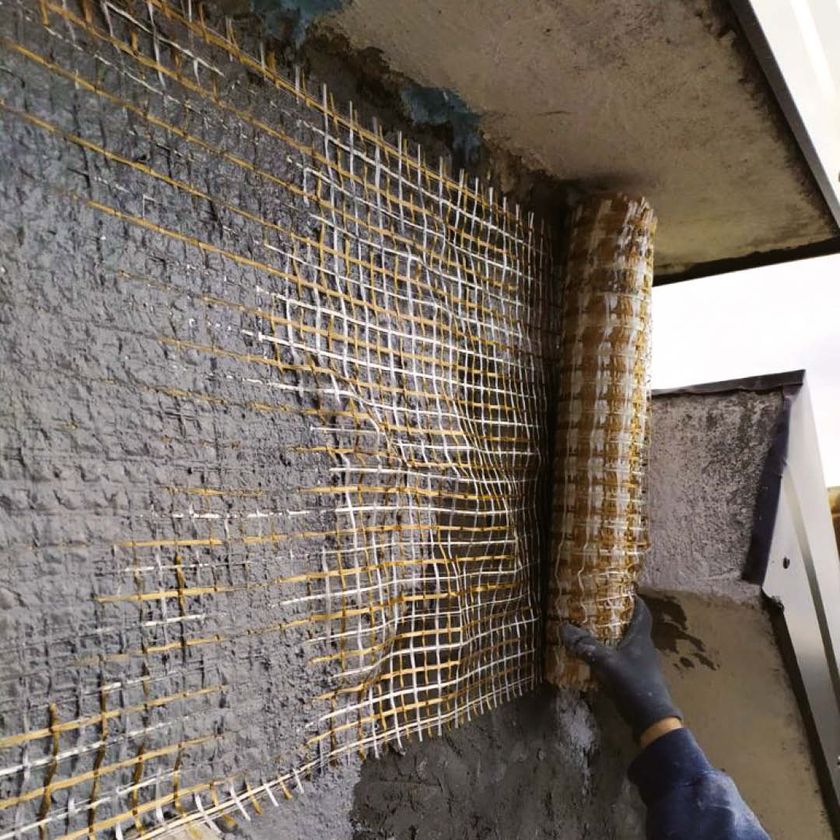 FRCM in fibra di PBO 10+10 g/m2 e matrice inorganica RUREGOLD PBO-MESH ...