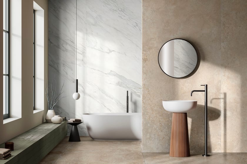 REALSTONE_TRAVERTINO Indoor/outdoor frost proof porcelain stoneware ...