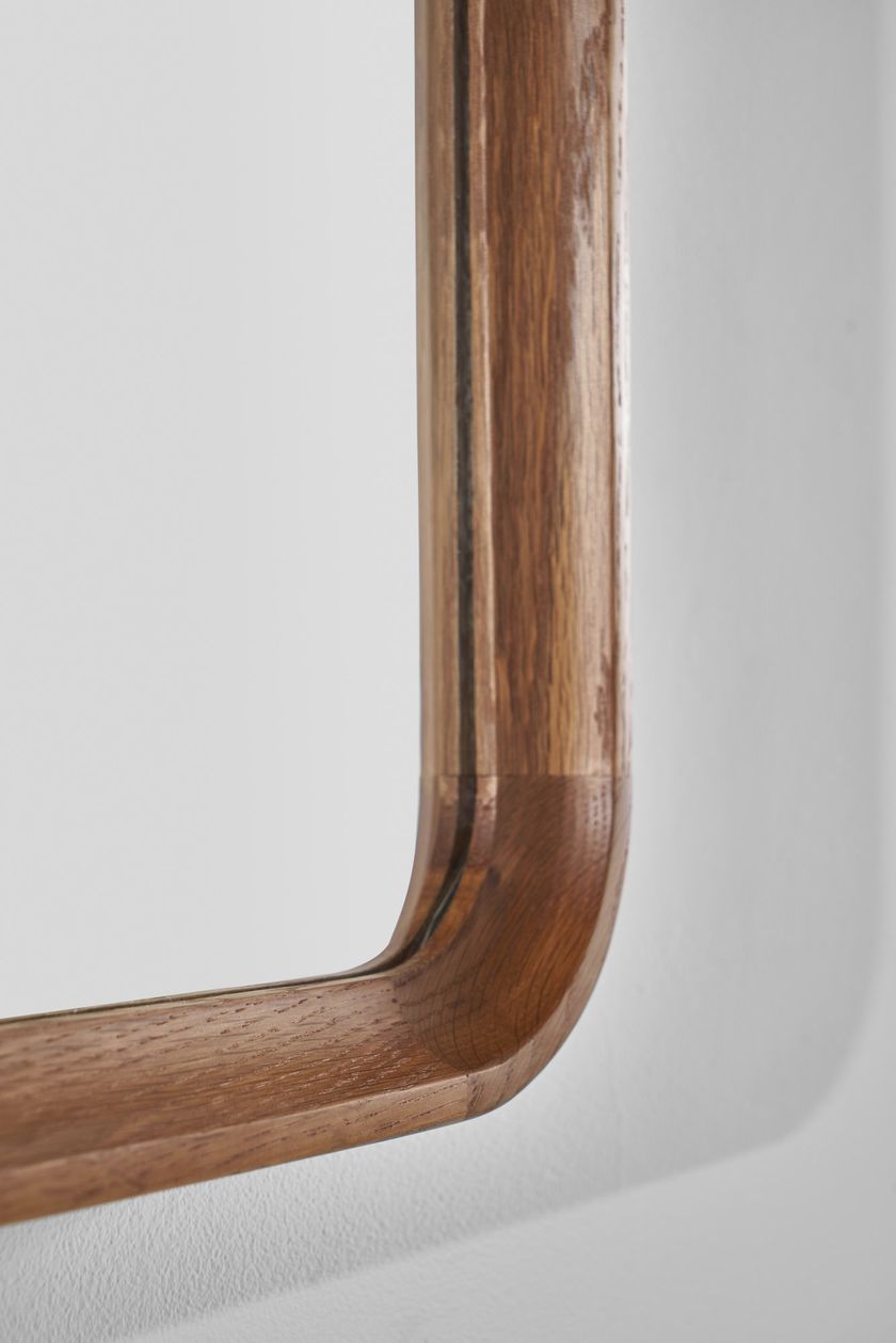 Rectangular mirror Rectangular framed wall-mounted oak mirror By ...