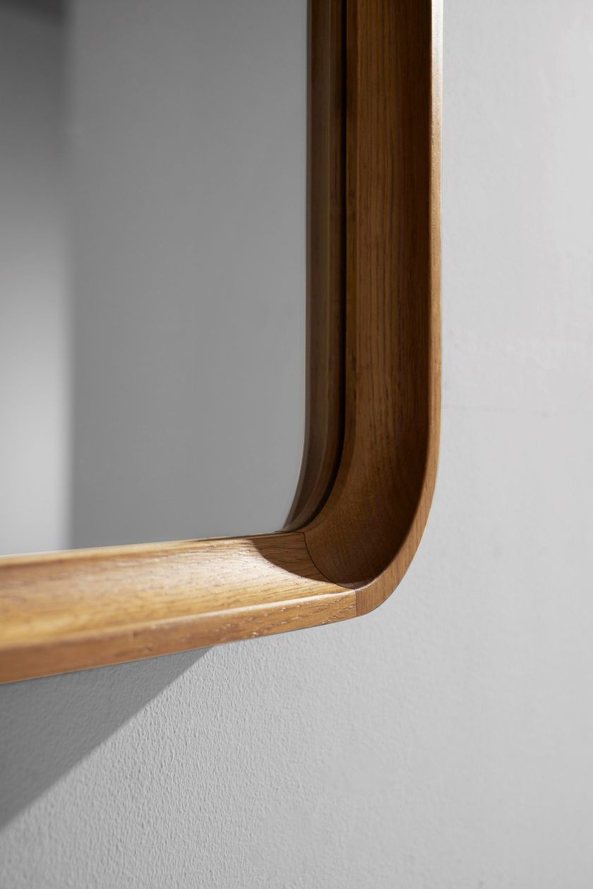 Rectangular mirror Rectangular framed wall-mounted oak mirror By ...