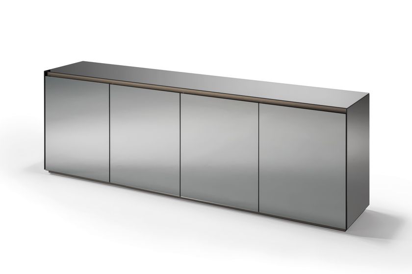 MONOLITE Sideboard with doors By Reflex | design Riccardo Lucatello