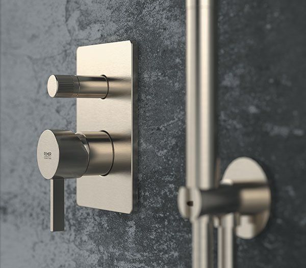 METRICA Single handle Recessed bathtub mixer with diverter By Remer ...