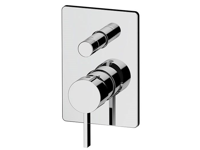 METRICA Single handle Recessed bathtub mixer with diverter By Remer ...