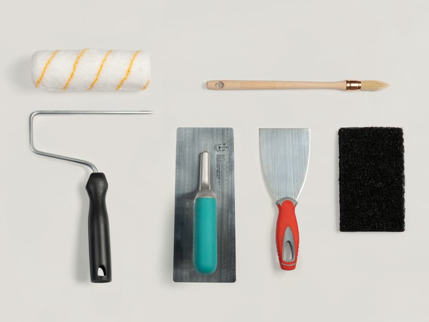 Tools Kit for Fine Lime Mineral Plaster Putty knife By Ressource