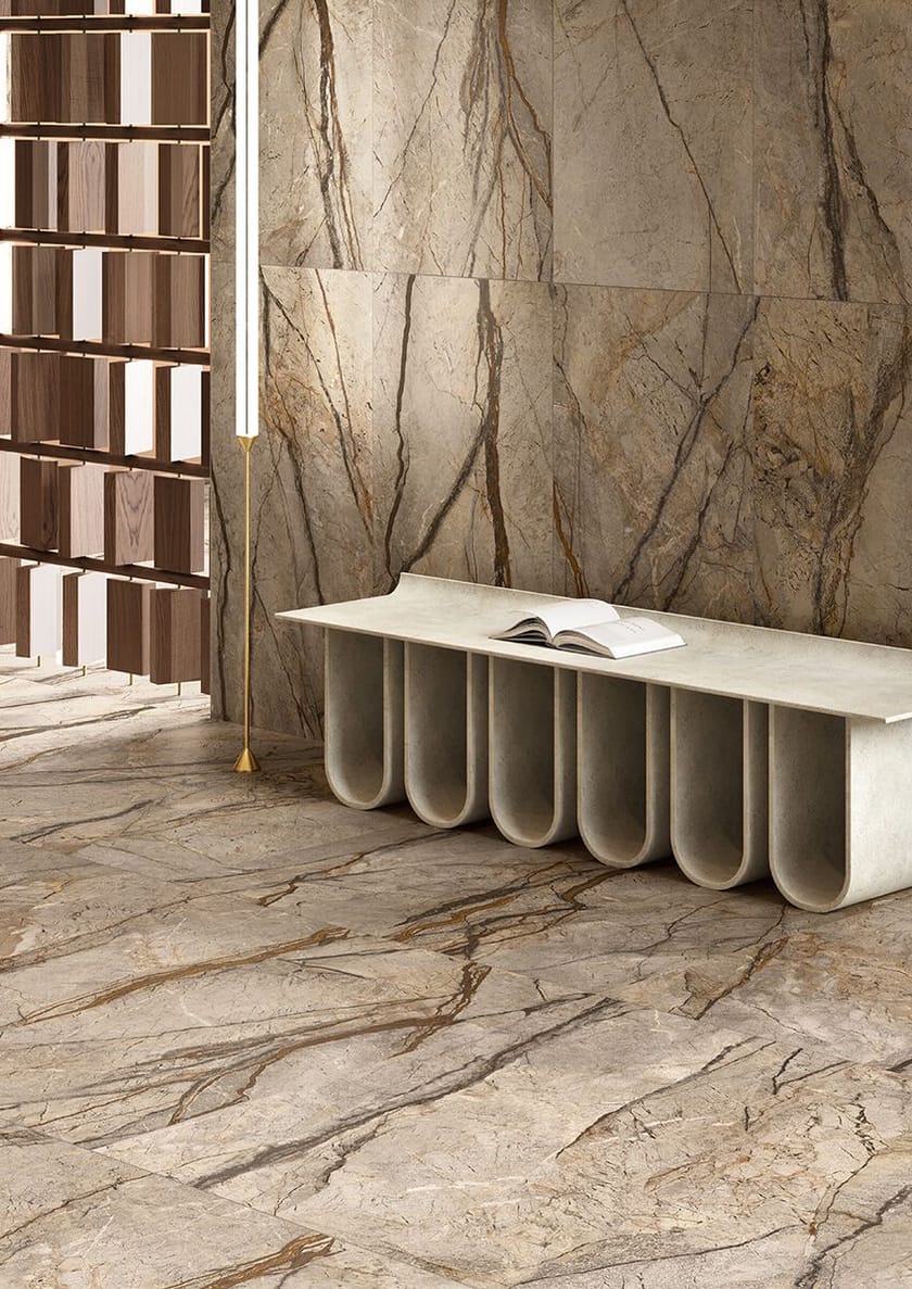 SILVER ROOTS Porcelain stoneware wall/floor tiles with marble effect By ...