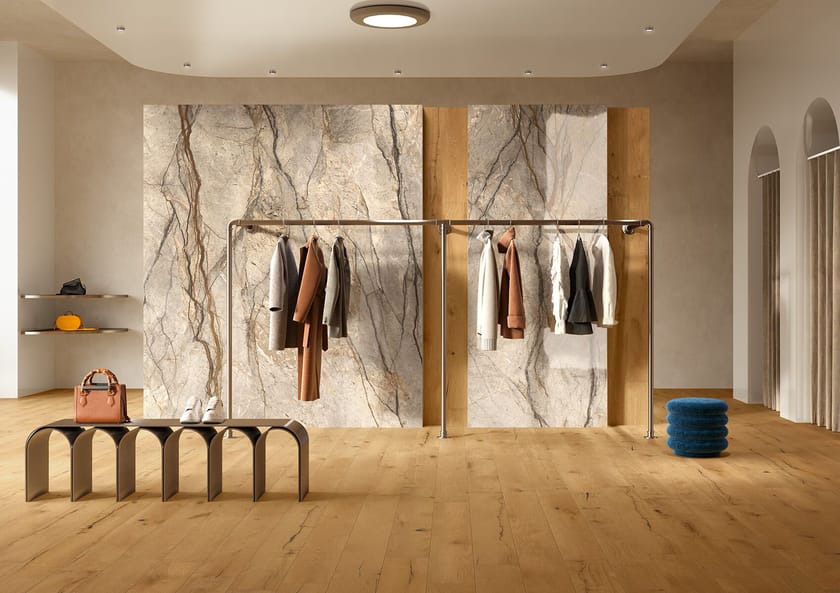 SILVER ROOTS Porcelain stoneware wall/floor tiles with marble effect By ...