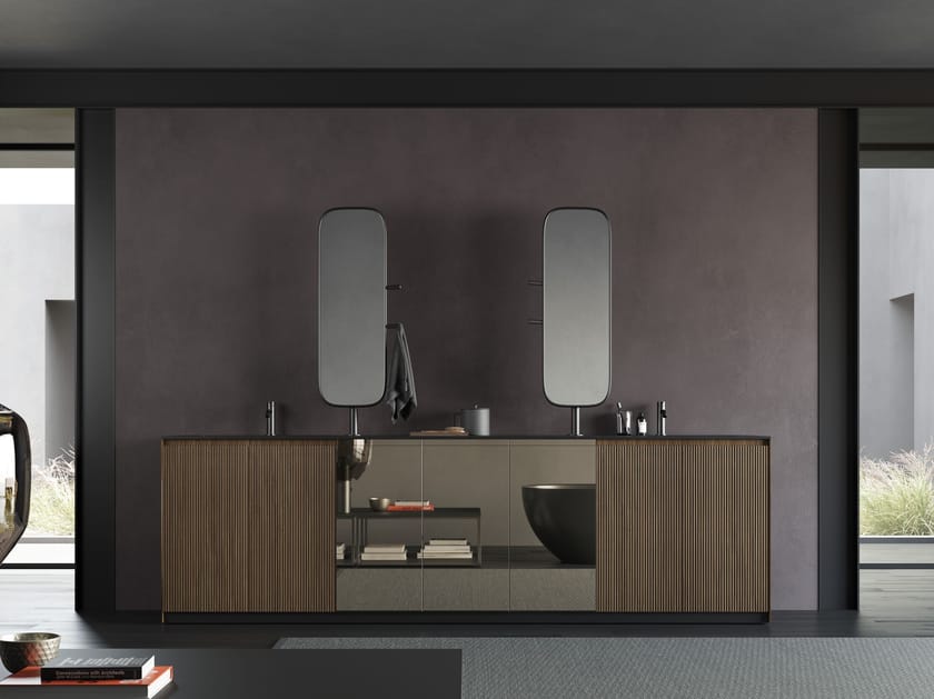 MOODE Wall-mounted vanity unit in new finishes By Rexa