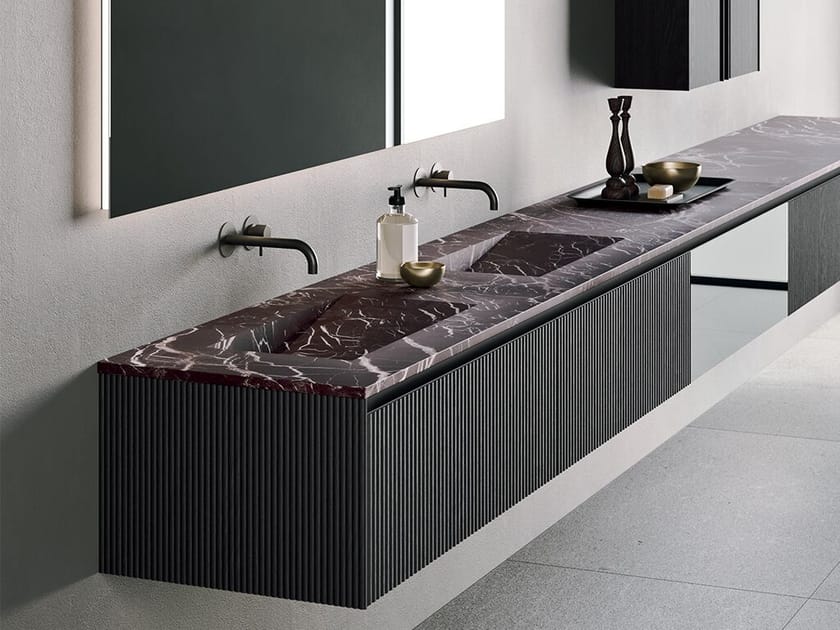 MOODE Wall-mounted vanity unit in new finishes By Rexa