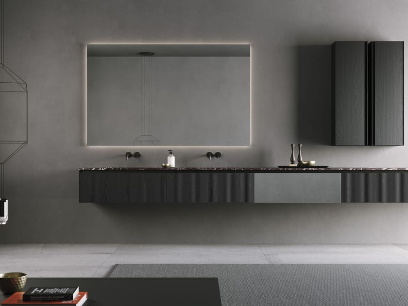 MOODE Wall-mounted vanity unit in new finishes By Rexa