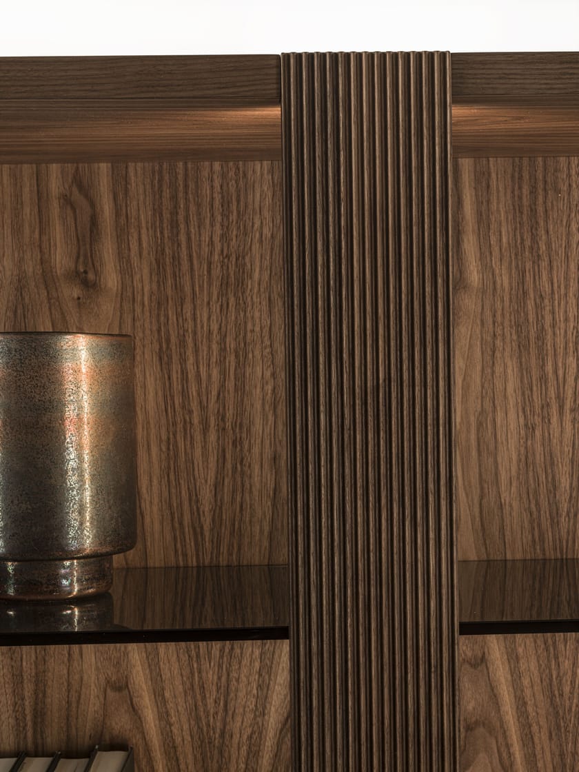 REVO OPEN Solid wood highboard with drawers By Riva 1920