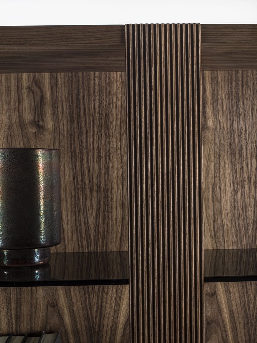 REVO OPEN Solid wood highboard with drawers By Riva 1920