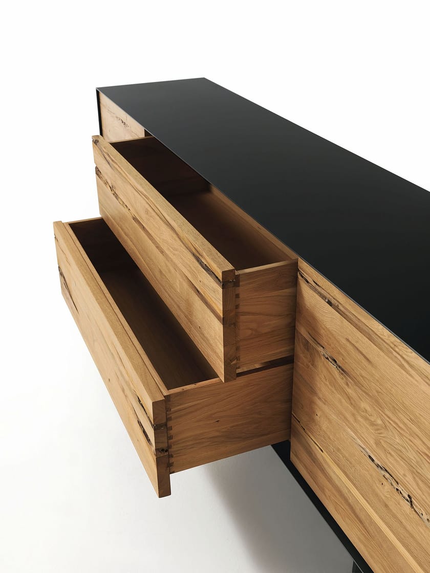 RIALTO FLY Buffet en bois massif avec portes By Riva 1920 | design ...